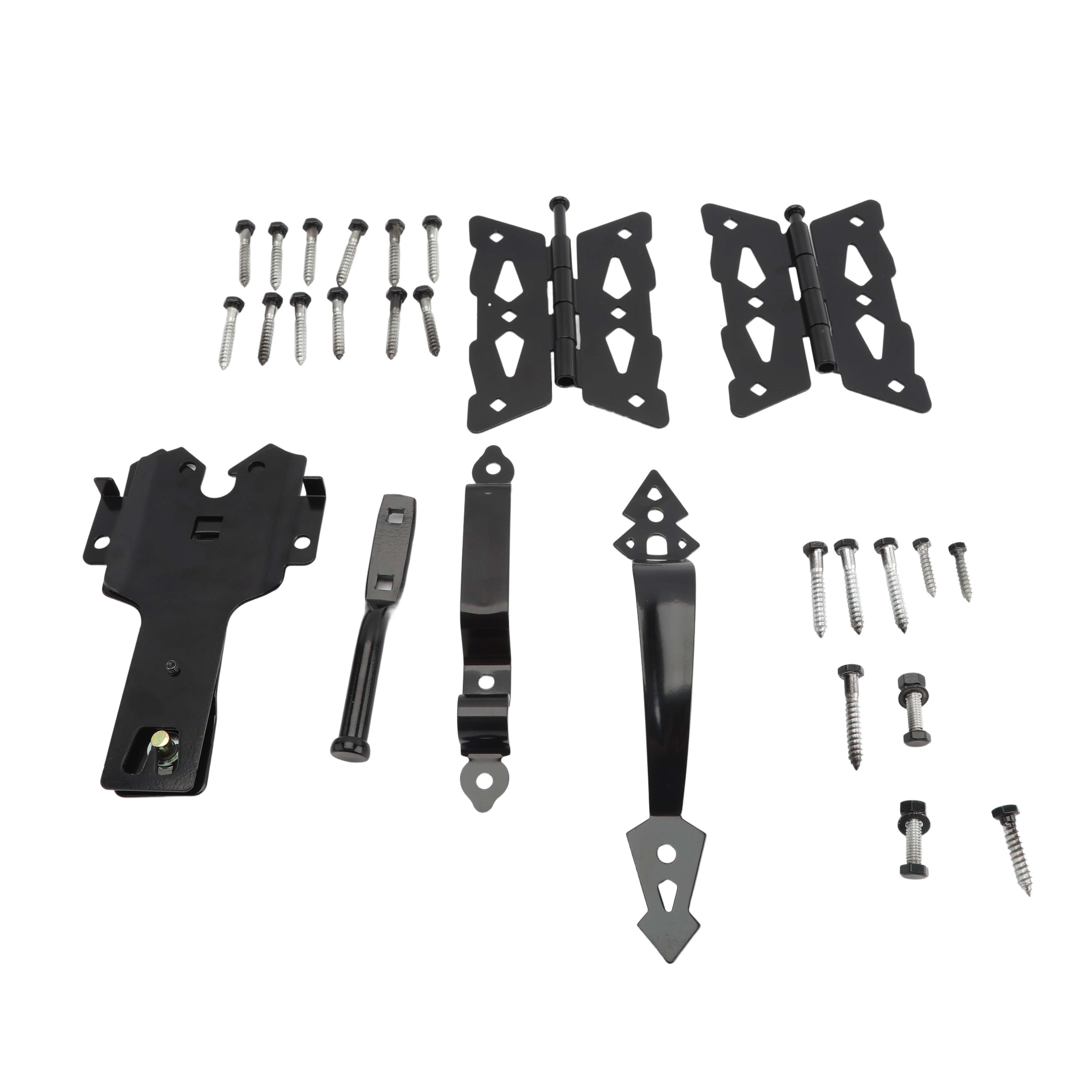 D&D Wood Gate Kit with 8" Steel Butterfly Hinge, Powder-Coated Metal ...