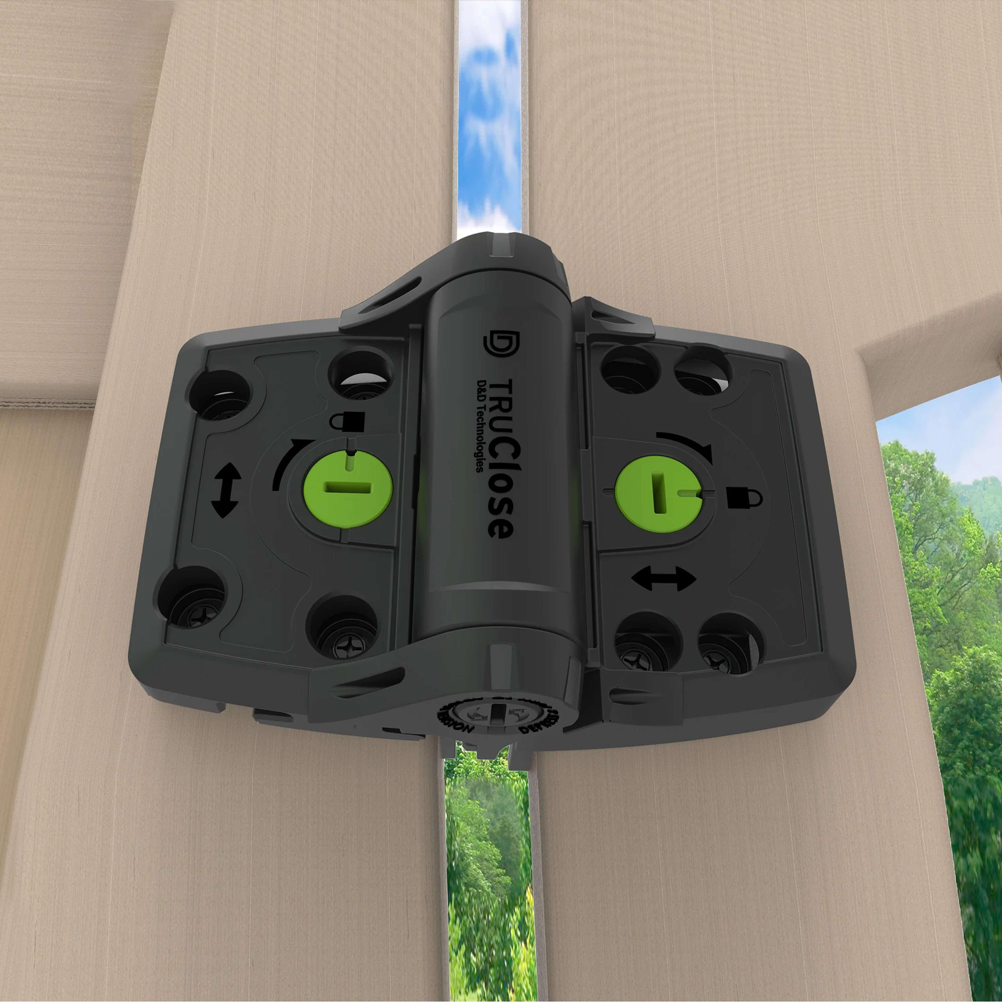 D&D TruClose Multi-Adjustable Heavy Duty S3 Gate Hinges for Wood and ...